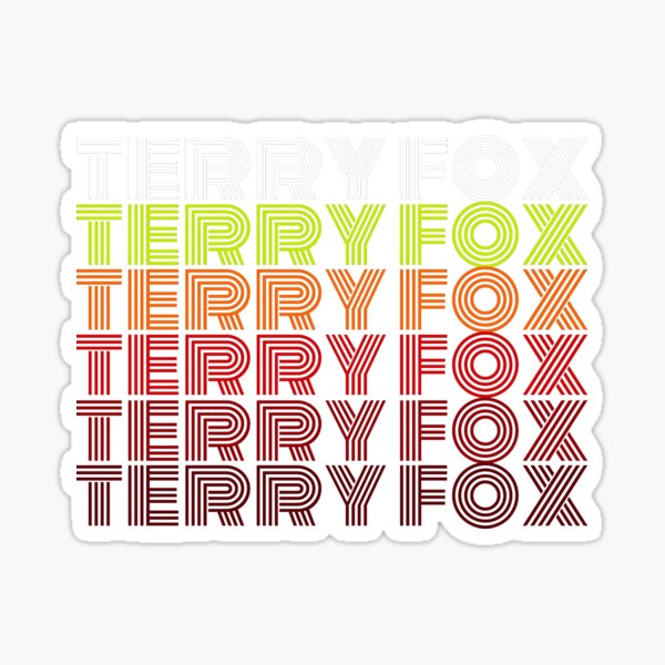 "Terry Fox Vintage" Sticker for Sale by nudgeforgood | Redbubble