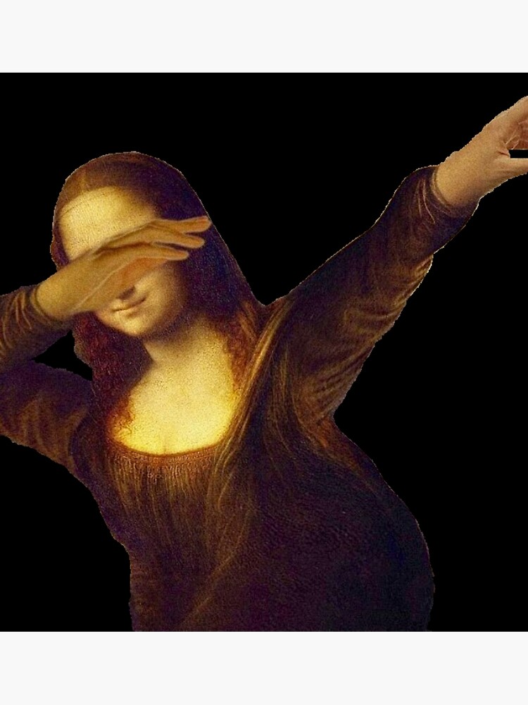 "Mona Lisa Dab Art Painting" Art Print for Sale by Adbor-Tb | Redbubble