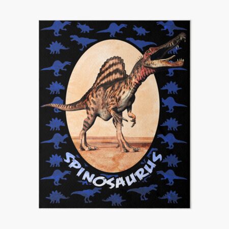 "Blue Spinosaurus Dinosaur Realistic Design with Triceratops ...