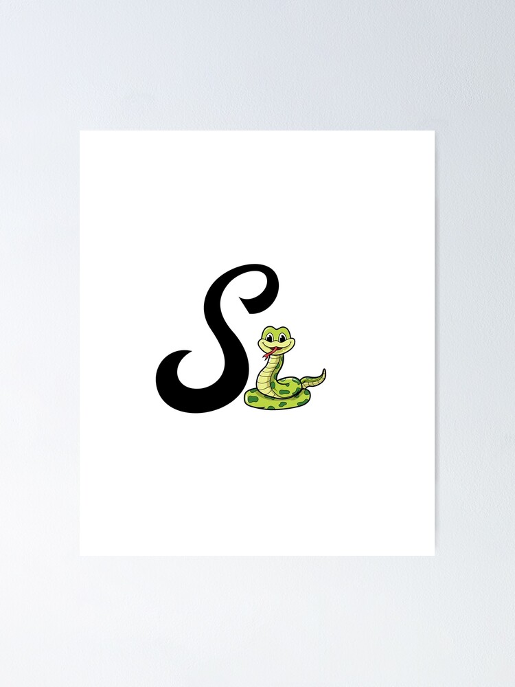Póster «S de serpiente (letra) (alfabeto)» de Sesa76 | Redbubble