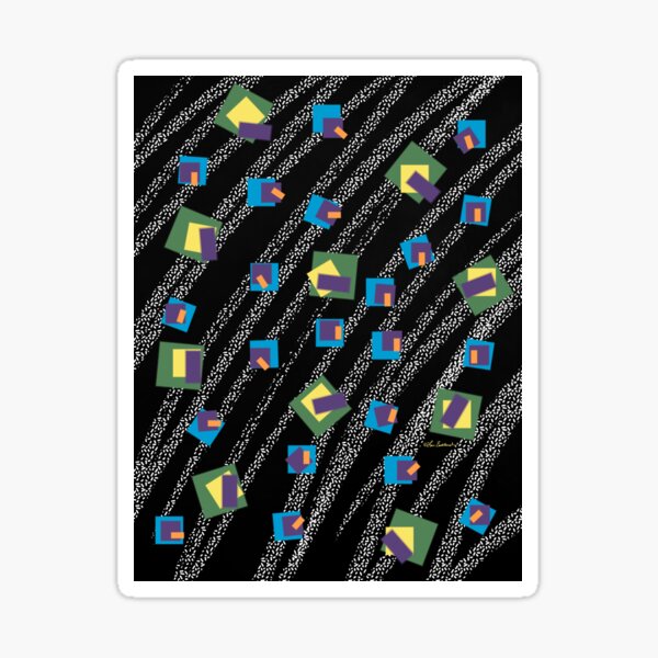 "Floating Squares" Sticker for Sale by loeye | Redbubble