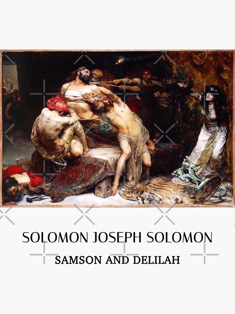 "Samson (1887) Solomon J. Solomon" Sticker for Sale by HebrewAction | Redbubble