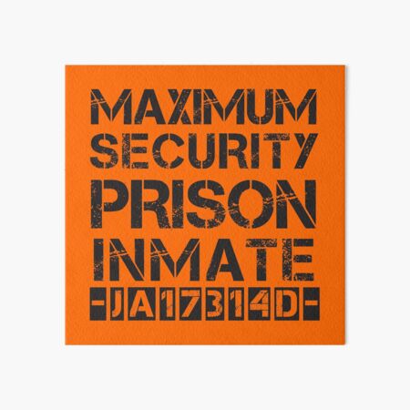 "Maximum Security Prison Inmate - Funny Halloween Party Costume" Art ...