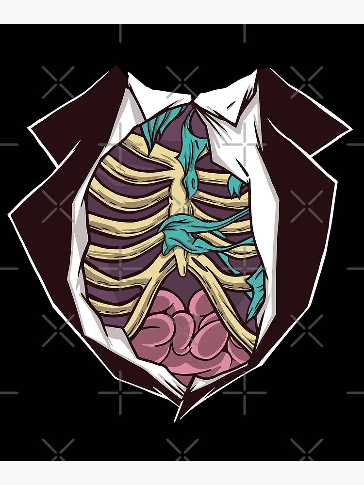 "Rib Cage Bones and Guts -Zombie Costume" Poster for Sale by Haygoodies ...