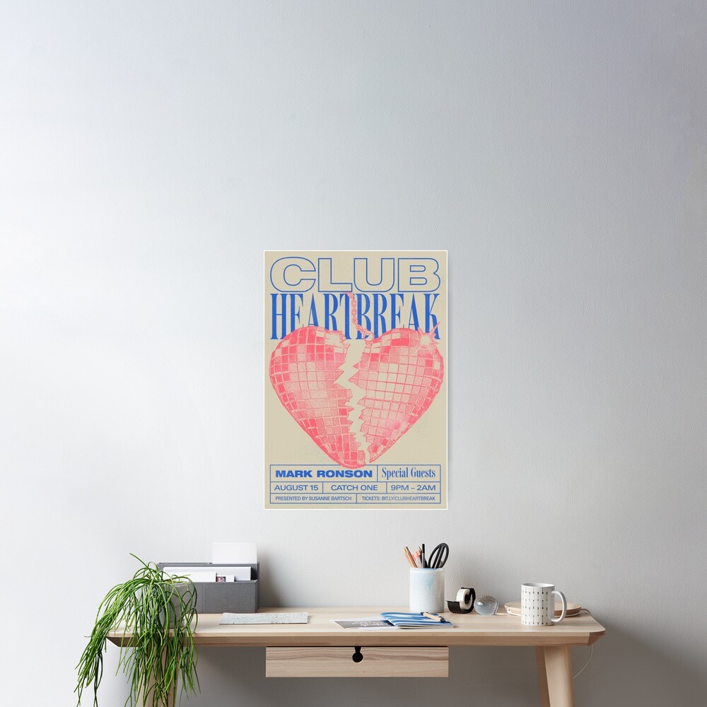 "club heartbreak" Poster for Sale by marissa0529 | Redbubble