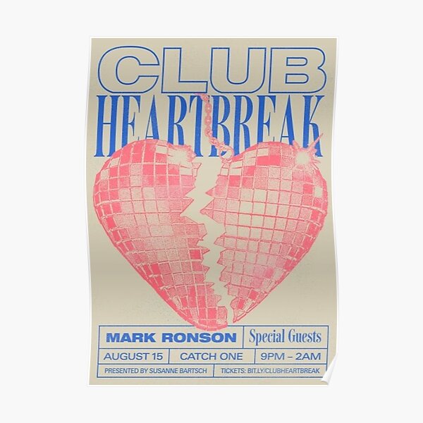 "club heartbreak" Poster for Sale by marissa0529 | Redbubble