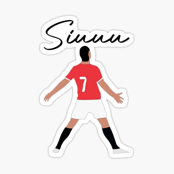 Pegatina «Siuuuu» de MEMER-D | Redbubble