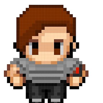 "8-bit Ryan" Sticker for Sale by ScourgerulesBC | Redbubble