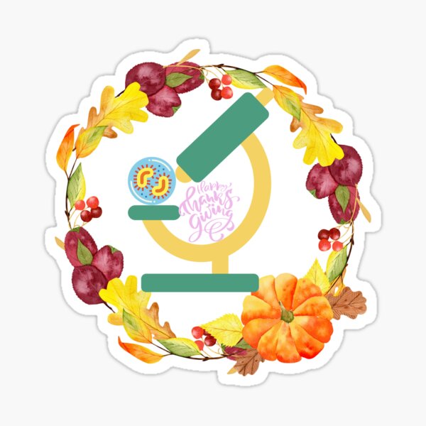 "LABORATORY SCIENTIST. THANKSGIVING." Sticker for Sale by Funwordland ...