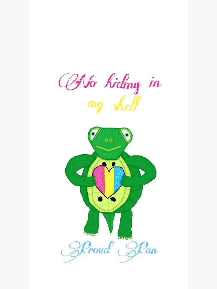 "No hiding in my shell" Sticker for Sale by PrincessTesera | Redbubble