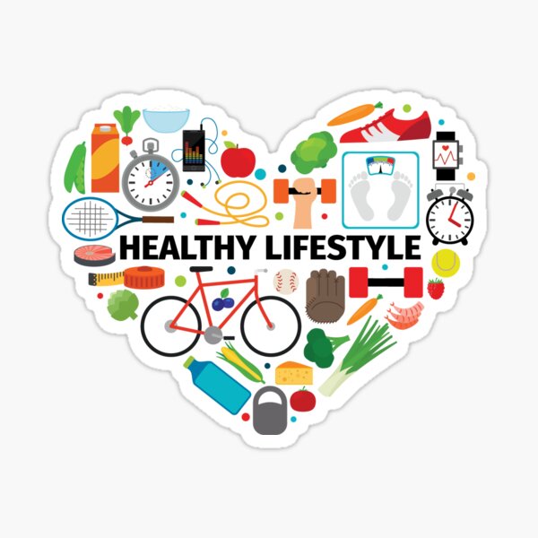 "Healthy Lifestyle merch" Sticker for Sale by TopChoiceMerch | Redbubble