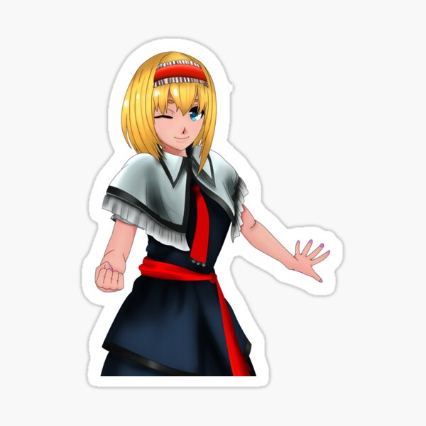 "Alice yellow hair" Sticker for Sale by HilsonMargieLee | Redbubble