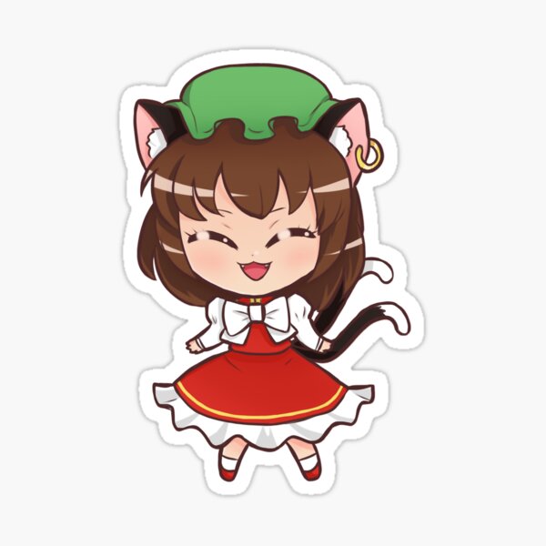 "Meow girl" Sticker for Sale by HilsonMargieLee | Redbubble