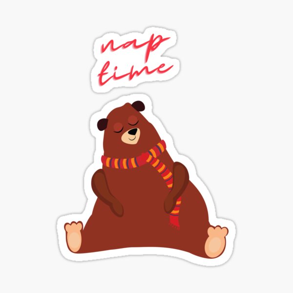 "Nap time" Sticker for Sale by Lovedigitalart | Redbubble