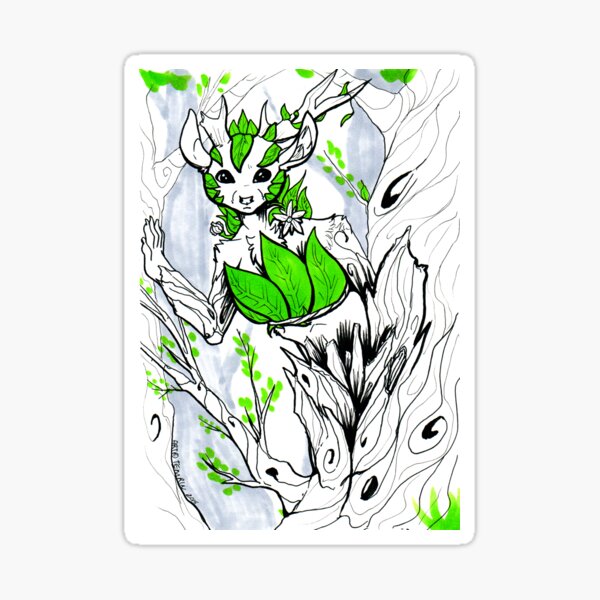 "Forest Queen" Sticker by Temrin | Redbubble