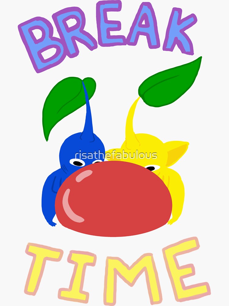 "Break TIme" Sticker for Sale by risathefabulous | Redbubble