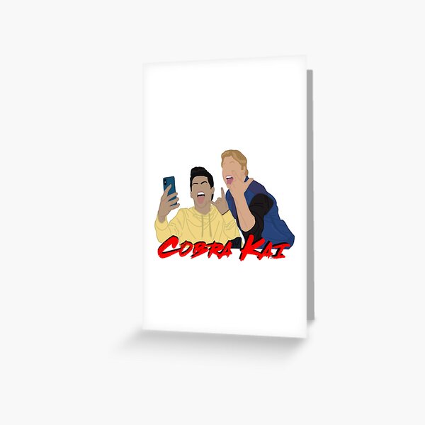"Cobra Kai Miguel Diaz and Johnny Lawrence Logo" Greeting Card for Sale by BigDreamStickrs ...