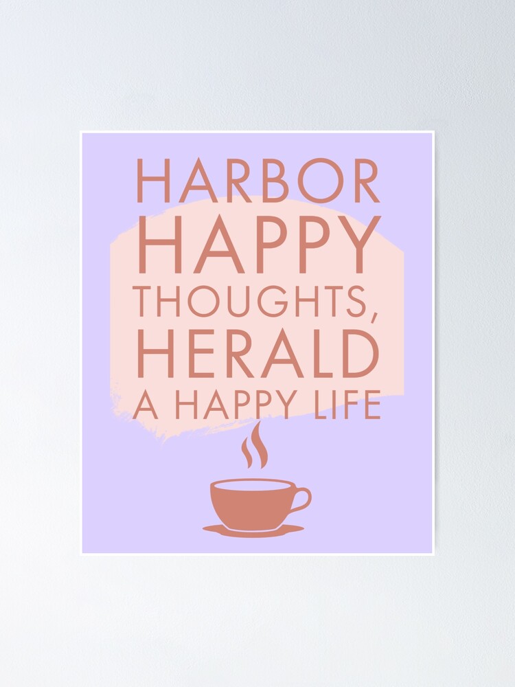 "Harbor happy thoughts," Poster for Sale by Sansiri | Redbubble