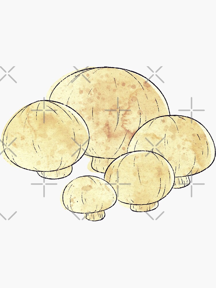 "puffball mushrooms" Sticker for Sale by kawaiichan-desu | Redbubble