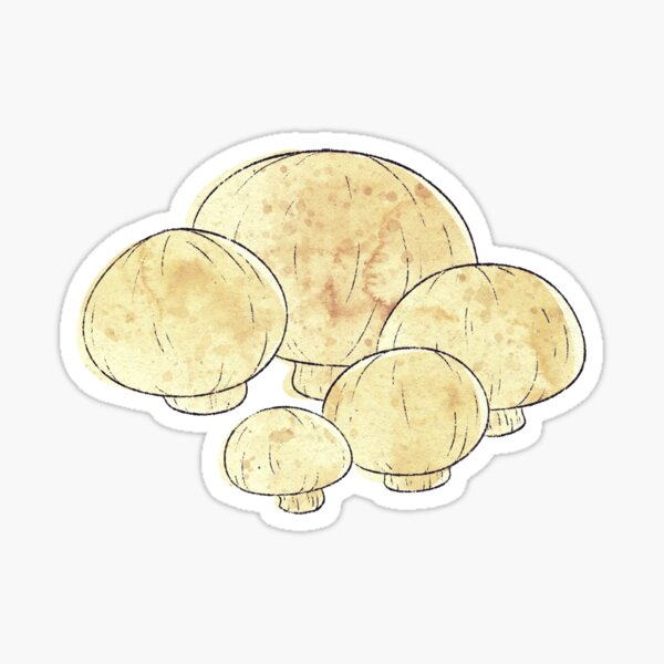 "puffball mushrooms" Sticker for Sale by kawaiichan-desu | Redbubble