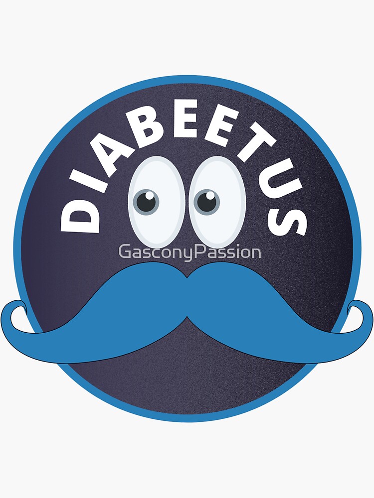 "Diabeetus Blue Ribbon" Sticker for Sale by GasconyPassion | Redbubble