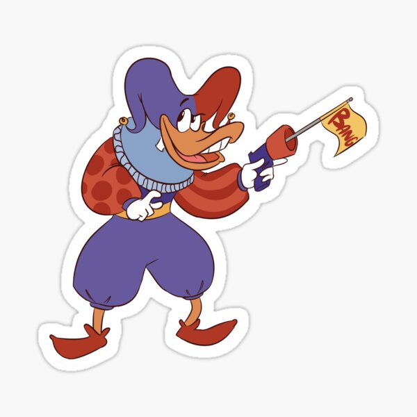 "Quackerjack " Sticker for Sale by DoodlinDani | Redbubble