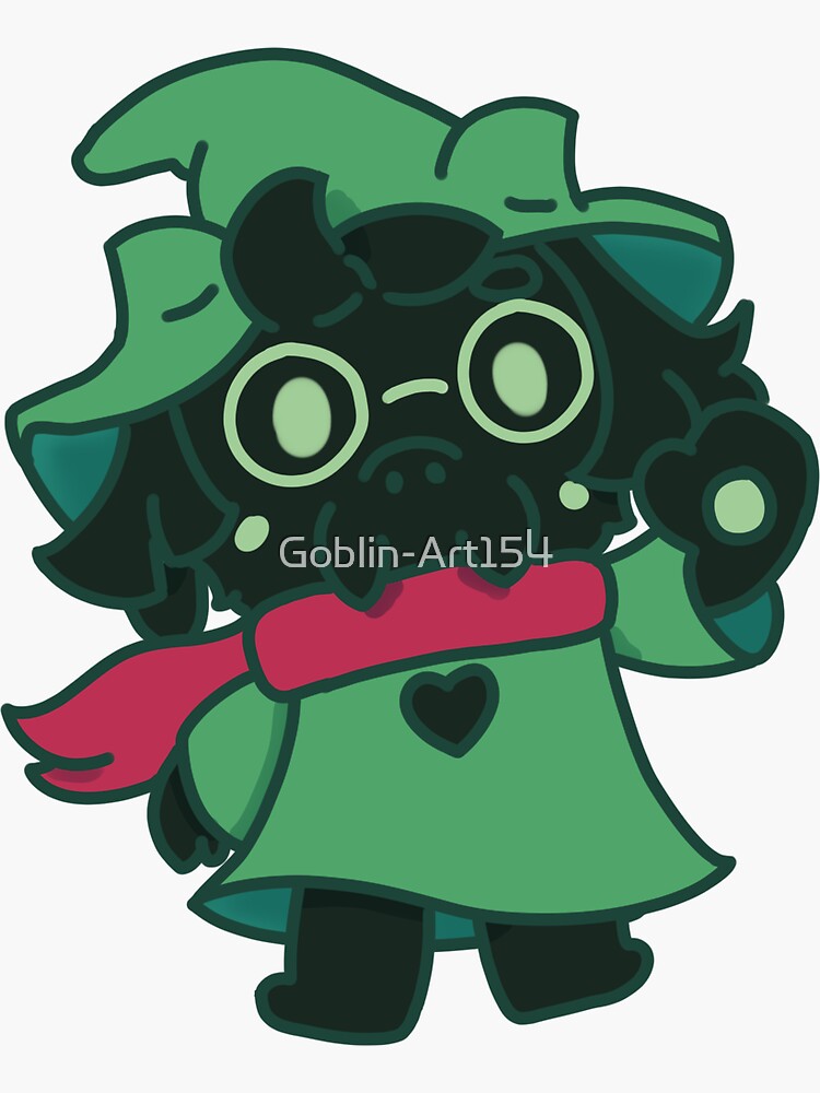 "Ralsei chapter 1" Sticker for Sale by Goblin-Art154 | Redbubble