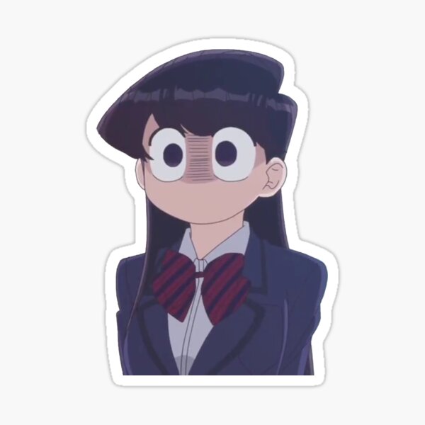 "Komi-San " Sticker for Sale by BrokenOtaku | Redbubble