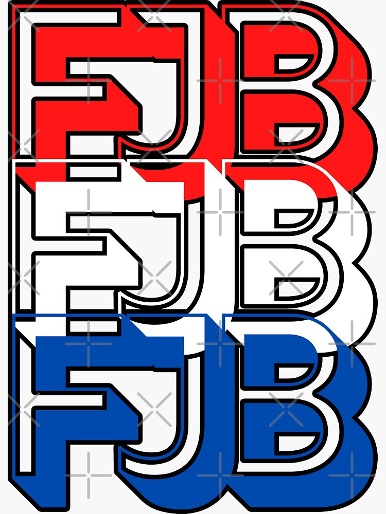 "FJB Biden Color Pop Art Text " Sticker for Sale by SandblockBass ...