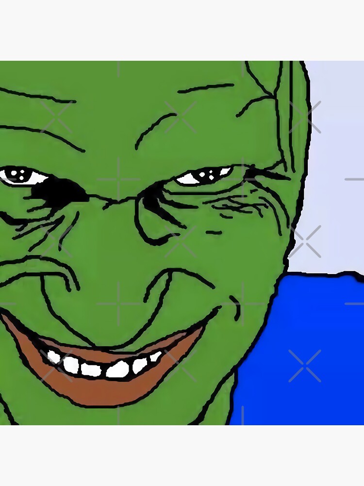 "Villain Pepe" Sticker for Sale by Rebecca C Graham | Redbubble