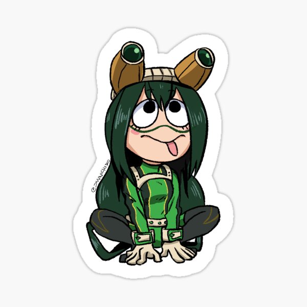 Boku No Hero Academia Tsuyu Asui Stickers | Redbubble