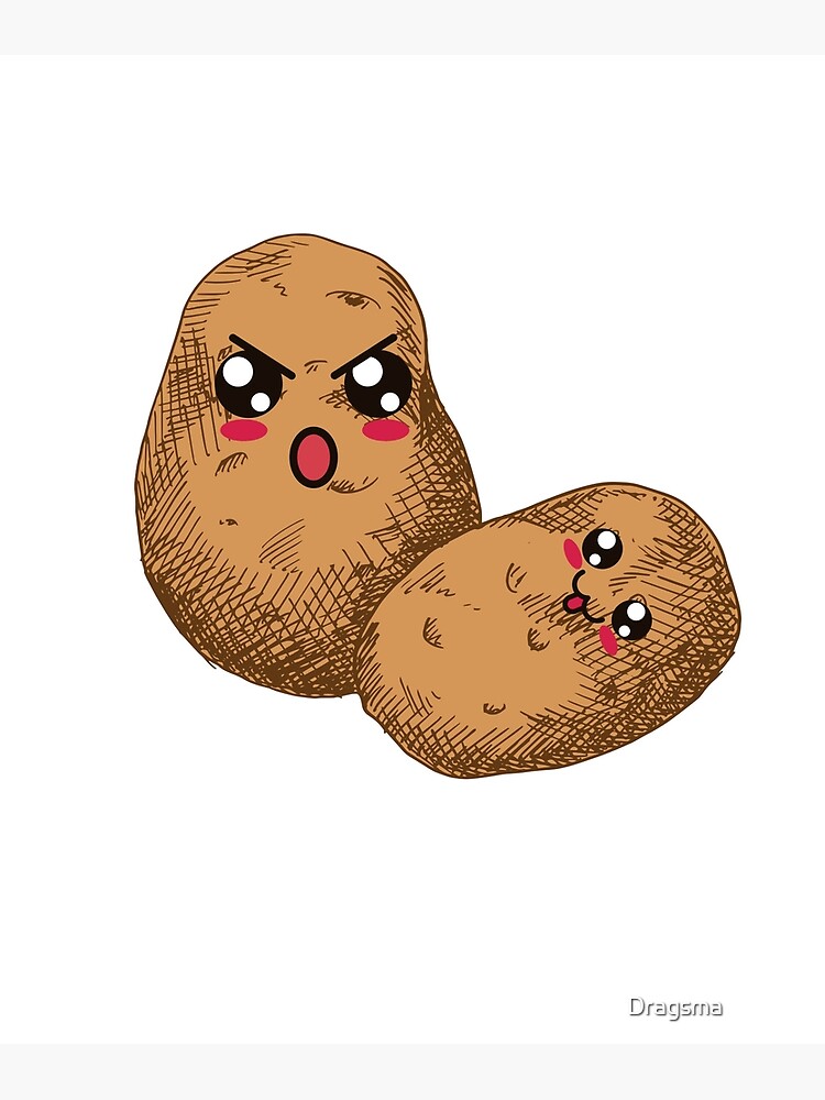 " Cute Sweet Potato Spud Essential sticker" Art Print for Sale by ma7lo ...