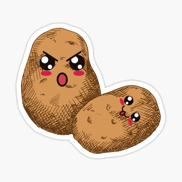" Cute Sweet Potato Spud Essential sticker" Sticker for Sale by ma7lo ...