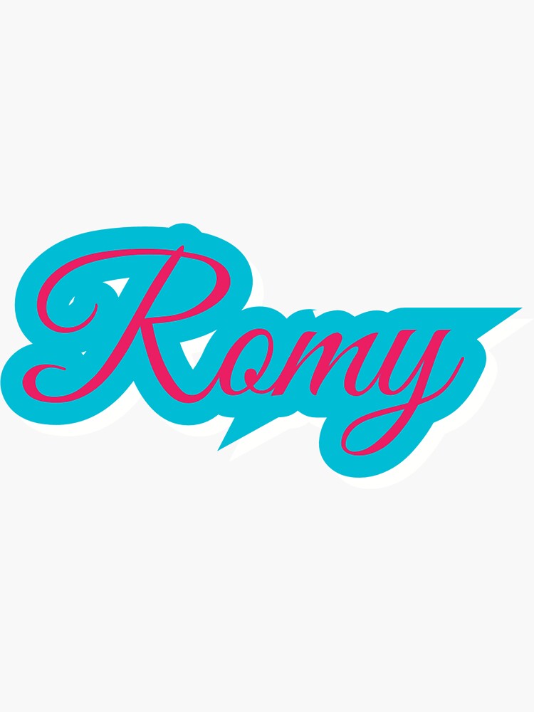 "My name is Romy" Sticker by Aliibnouhassan | Redbubble