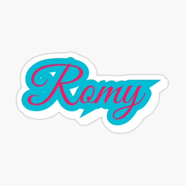 "My name is Romy" Sticker by Aliibnouhassan | Redbubble