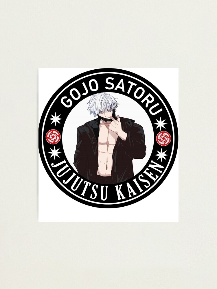 "Gojo Satoru logo" Photographic Print by PalaciTerryRust | Redbubble