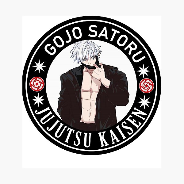 "Gojo Satoru logo" Photographic Print by PalaciTerryRust | Redbubble
