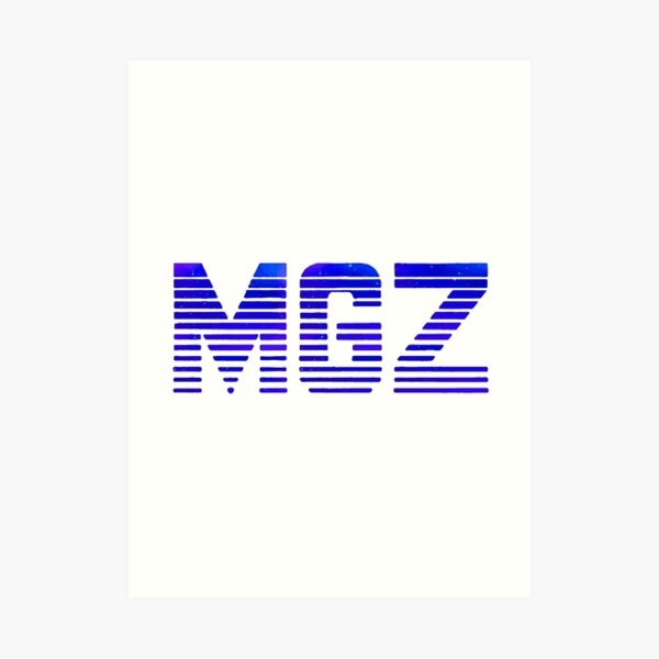 "Morgz Blue Galaxy Logo, Team Morgz, MGZ Merch," Art Print by ...
