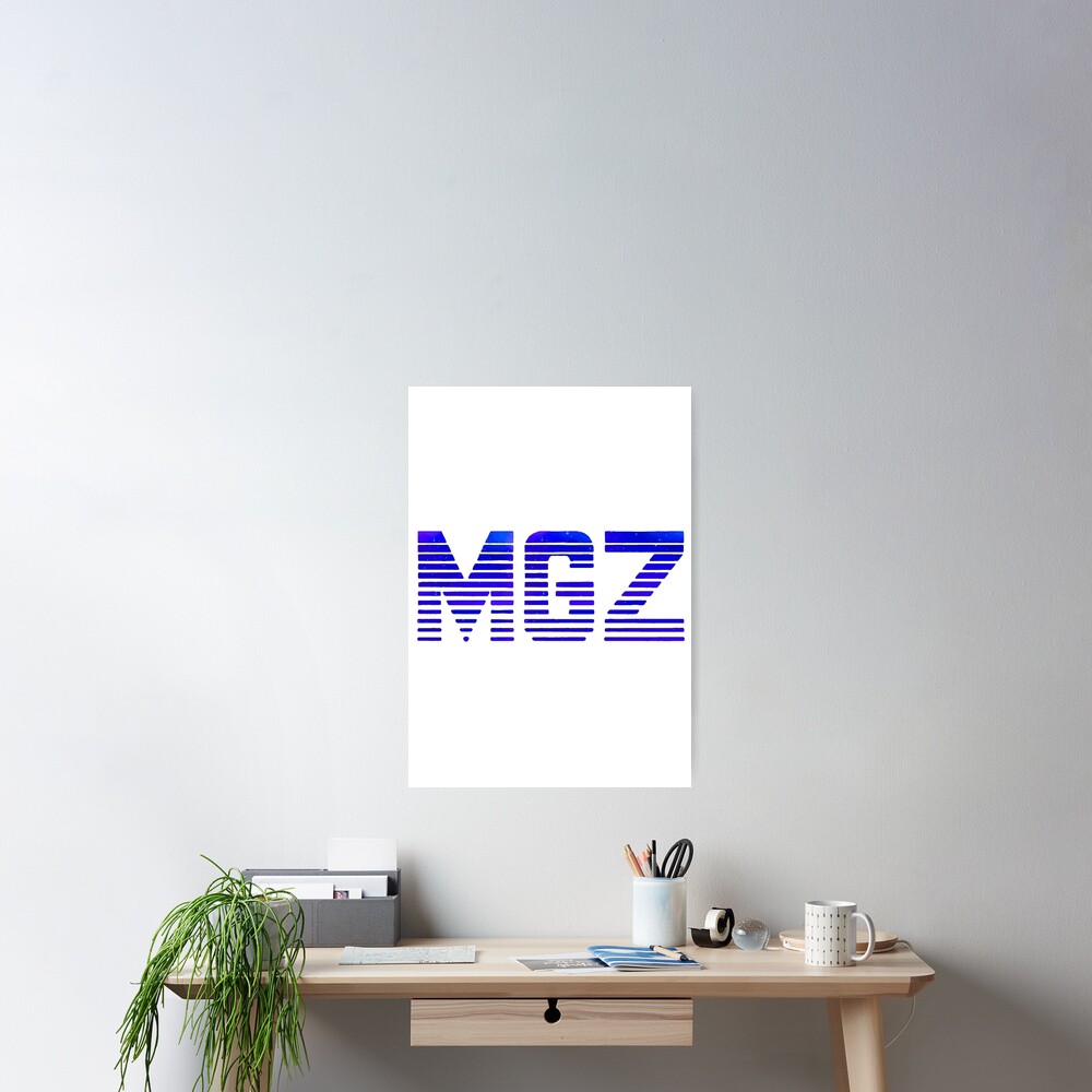 "Morgz Blue Galaxy Logo, Team Morgz, MGZ Merch," Poster von ElleaBonde ...