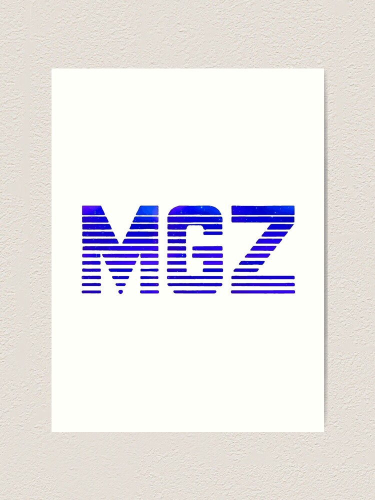 "Morgz Blue Galaxy Logo, Team Morgz, MGZ Merch," Art Print by ...