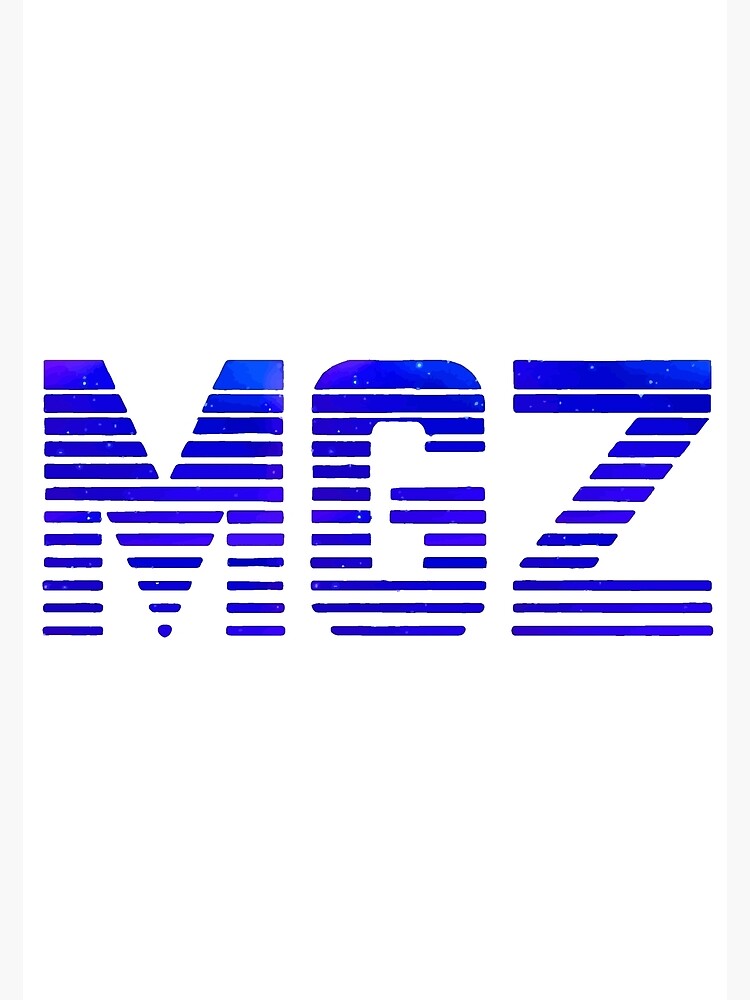 "Morgz Blue Galaxy Logo, Team Morgz, MGZ Merch," Poster von ElleaBonde ...