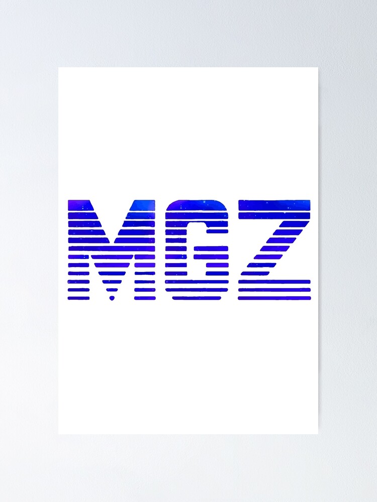 "Morgz Blue Galaxy Logo, Team Morgz, MGZ Merch," Poster von ElleaBonde ...
