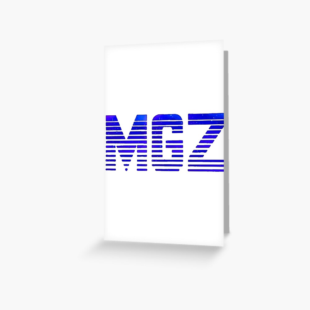 "Morgz Blue Galaxy Logo, Team Morgz, MGZ Merch," Greeting Card for Sale ...