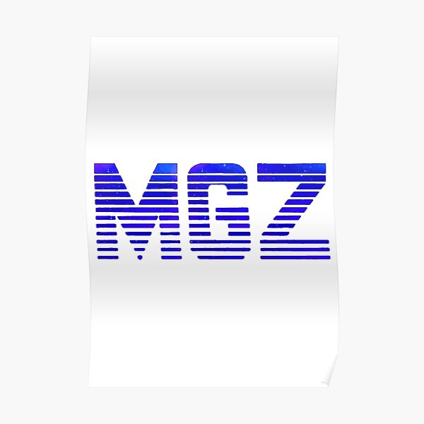 "Morgz Blue Galaxy Logo, Team Morgz, MGZ Merch," Poster von ElleaBonde ...