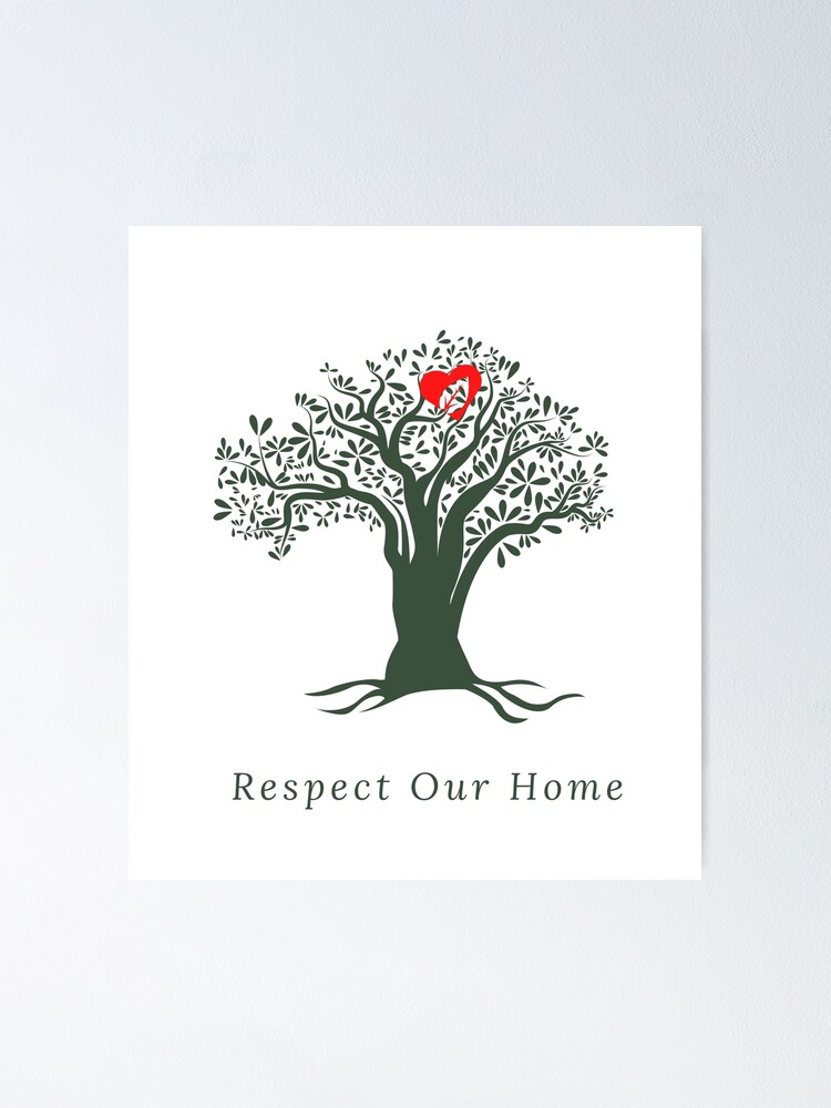 "Respect Our Home" Poster by OpenArt | Redbubble