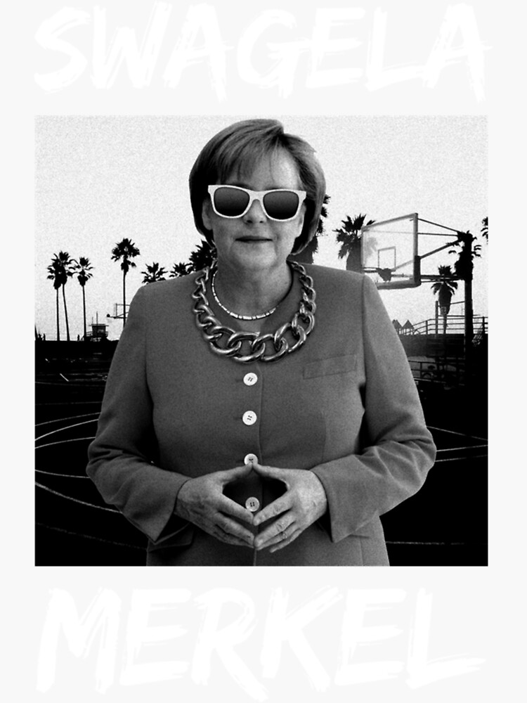 "Swagela Merkel - Dark " Sticker for Sale by Chattanoogaz | Redbubble