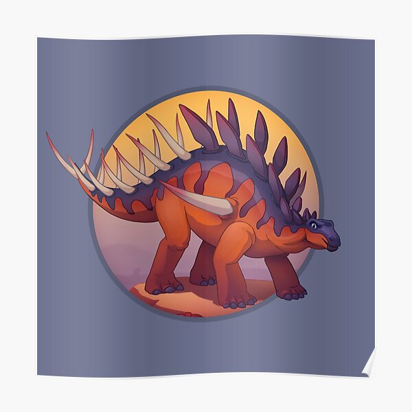 "Dinosaurs Collection - Kentrosaurus" Poster for Sale by davidszaboart ...