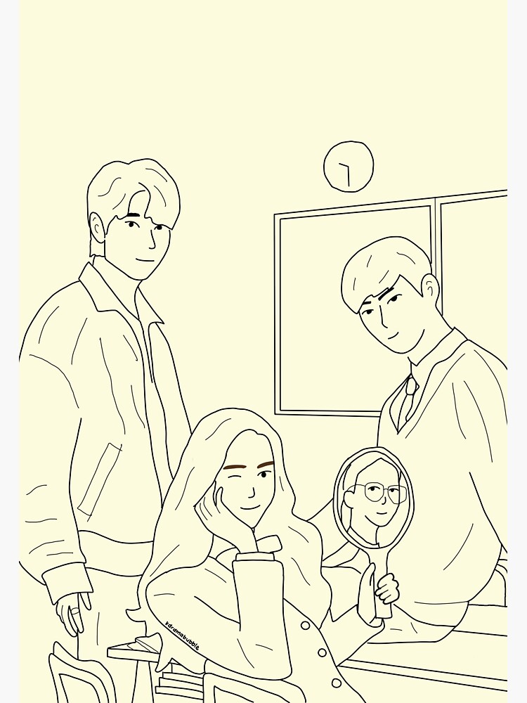 "True Beauty (Outline) " Sticker for Sale by kdramabubble | Redbubble