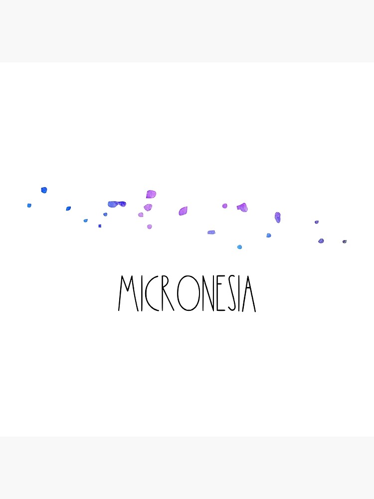 "Fs Micronesia Watercolor Map - Micronesian" Poster for Sale by ...