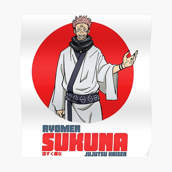 "Sukuna red circle" Poster for Sale by ApplebyBagwell | Redbubble